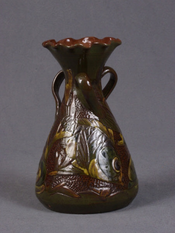 Pear form vase with fluted rim; 2004 | eHive
