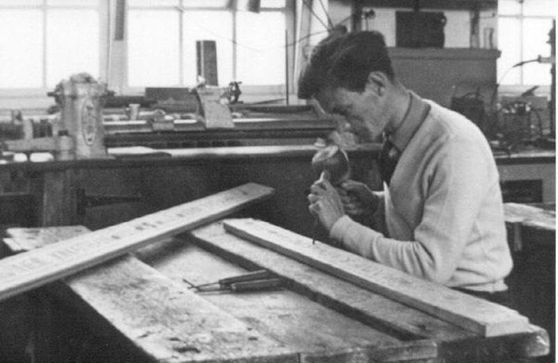 Secondary School, Braunton showing Reg Pritchard the Woodwork teacher ...