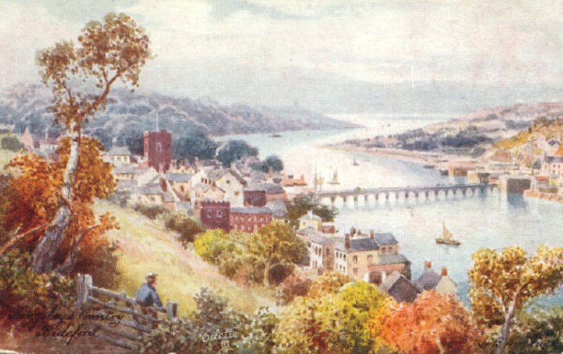 A painting of Bideford; Artist: HB Wimbush; 141 | eHive