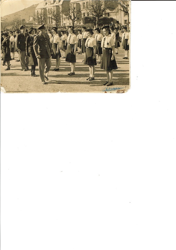US Army Colonel Warner inspecting sea cadets March 26th 1944; Ifcm ...