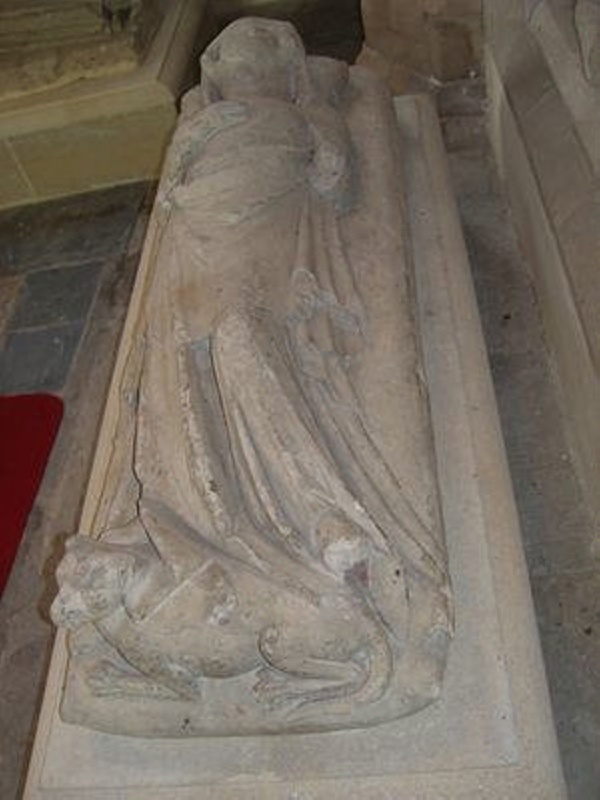 Inside St Paul's Church, Landkey - 9: Effigy of Lady Joan Beaupel; 66 ...