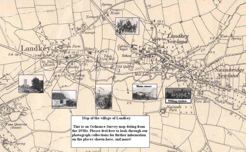 Old Landkey: Landkey village map; 1930-1939; 66-11788 | eHive