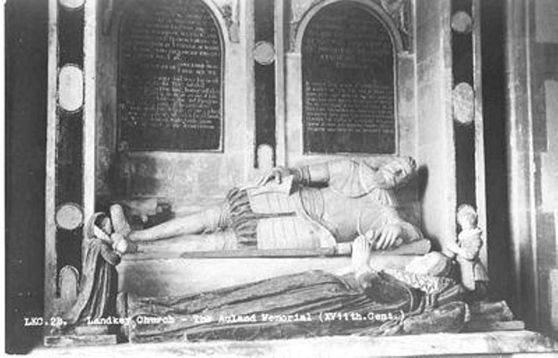Inside St Paul's Church, Landkey - 4: The Acland Memorial; 66-11648 | eHive