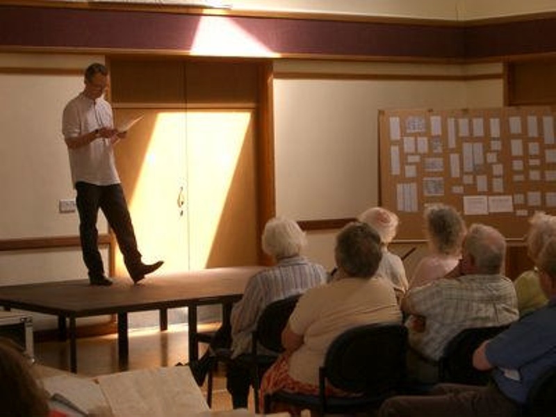 Professor Mark Stoyle delivering his presentation; 1 | eHive