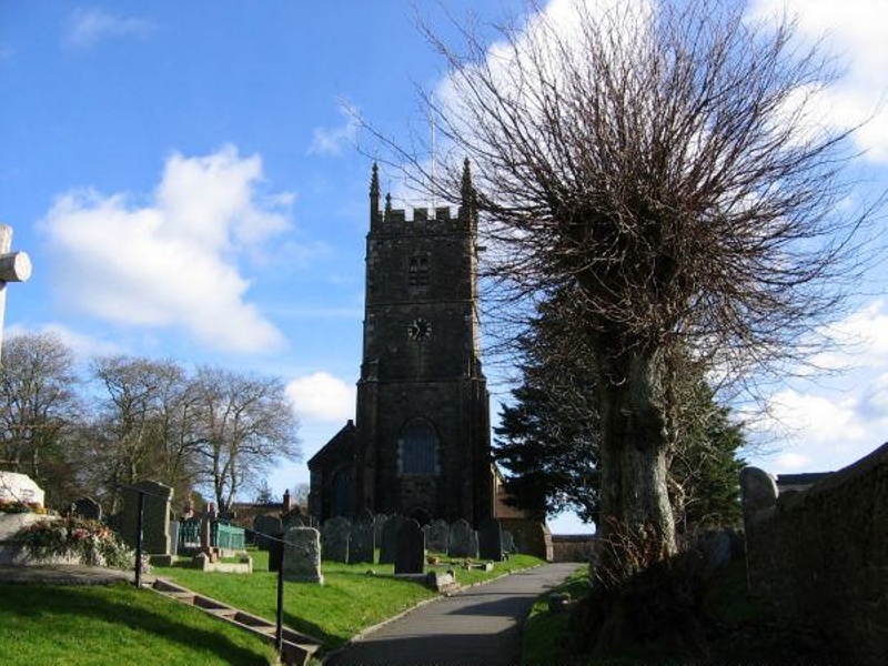 Winkleigh Church from the West Gate.; 23/2/04; 5-535 | eHive