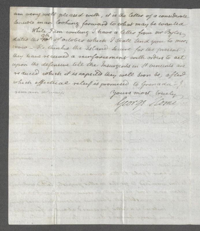 George Home to Patrick Home 23 November 1795 Dispute with Mr Fordyce ...