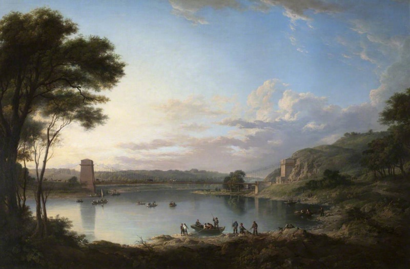Painting of the Union Chain Bridge; Alexander Nasmyth; 1819; 2003.1 | eHive