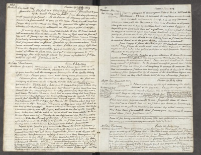 Letter - George Home to Richard Landreth 19 June 1809 Has received no ...