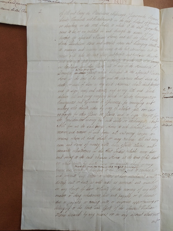 Power of attorney in favour of Benjamin Webster [crossed out and ...