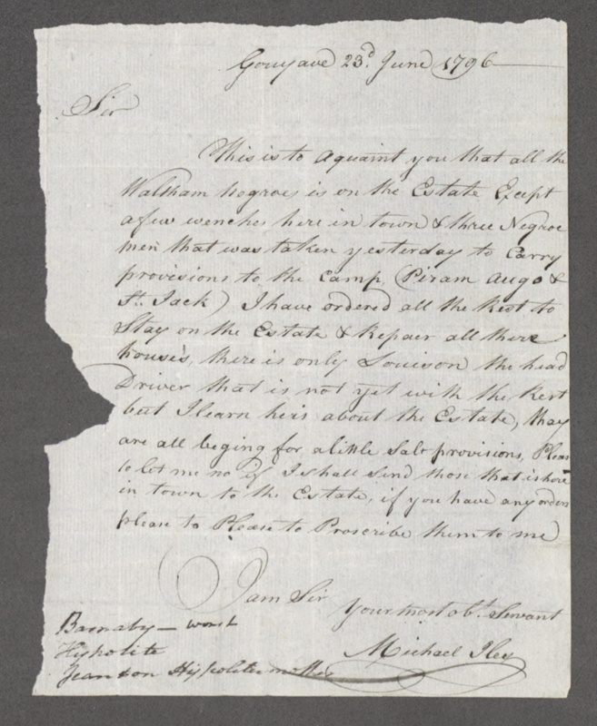 Michael Iles two letters requesting instructions as to what he should ...