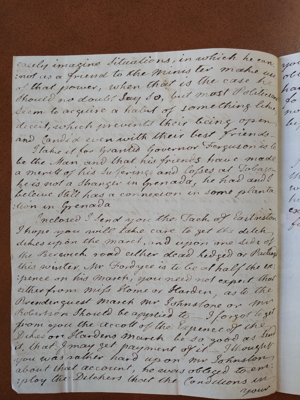 George Home to Patrick Home 4 December 1784 Presentation of Polwarth ...