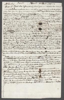 Ninian Home to John Hankey 22 April 1794 NH and B Webster wish to buy a ...