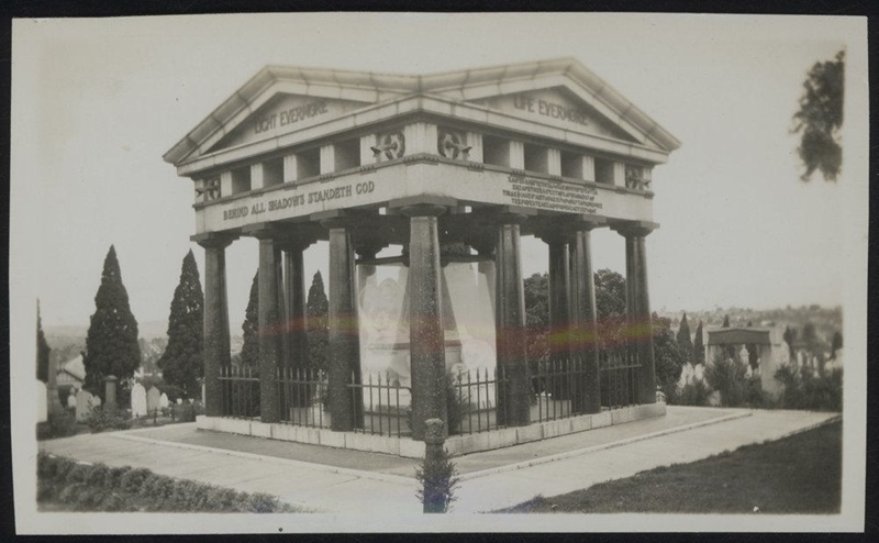A Temple Tomb in Kew Cemetery; Ostler Leading Stationer, Kew; Pre 1915 ...