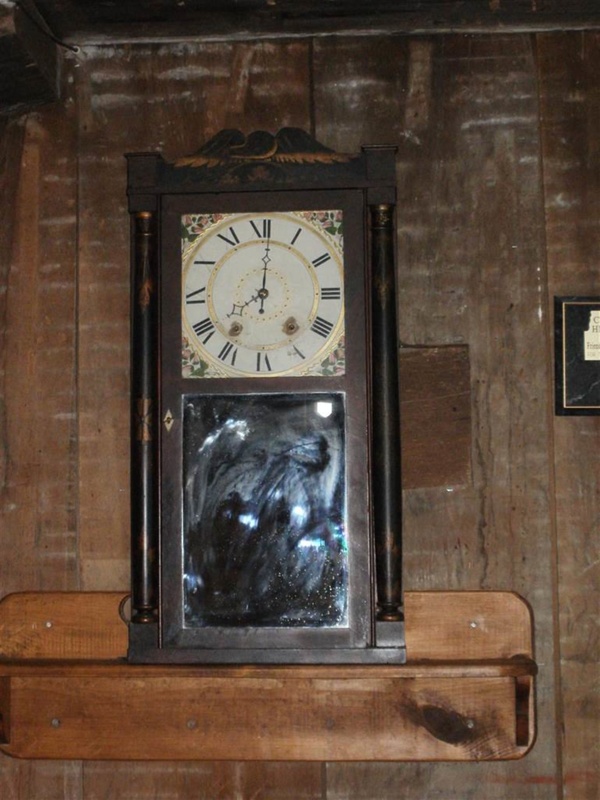 Pillar and scroll clock; circa 1840; HH0044a | eHive