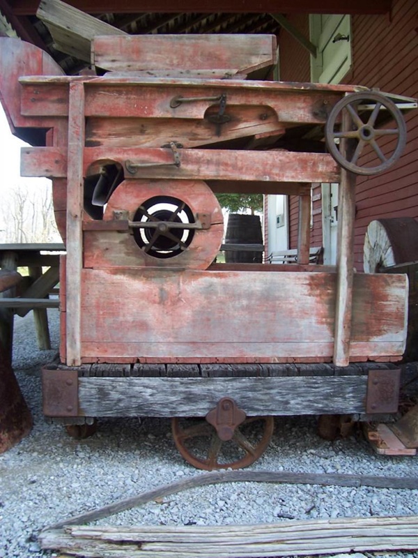 Abandoned fanning mill; ML0039d | eHive