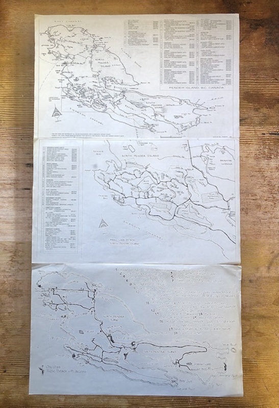 Pender Island Maps, c. 1987; Bill Robson; 1987; 023.0024.0037 | eHive