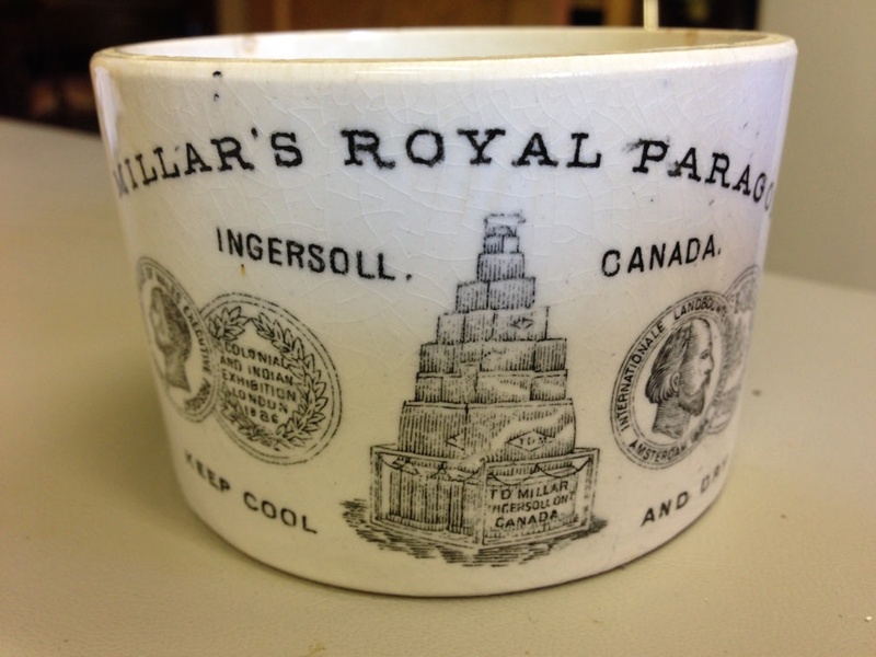 Millar's Royal Paragon Canadian Cheese container; Millar's Paragon; 019 ...