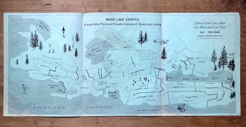 Map of Magic Lake Estates; Magic Lake Estates Ltd; 023.0265.0006 | eHive