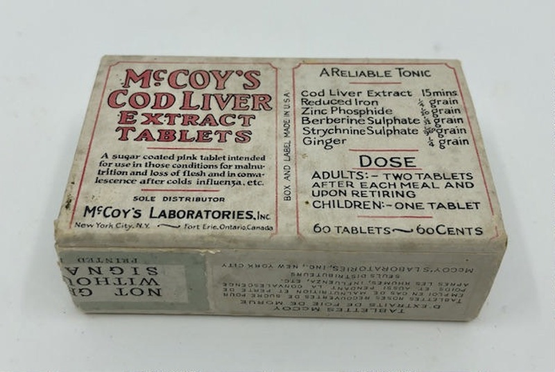 McCoy's Cod Liver Extract Tablets; McCoy's Laboratories, Inc.; 023.0152 ...