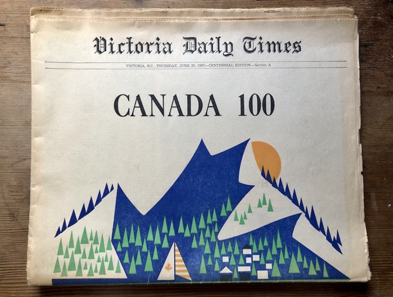 1967 Victoria Daily Times Centennial Newspaper; Victoria Daily Times ...