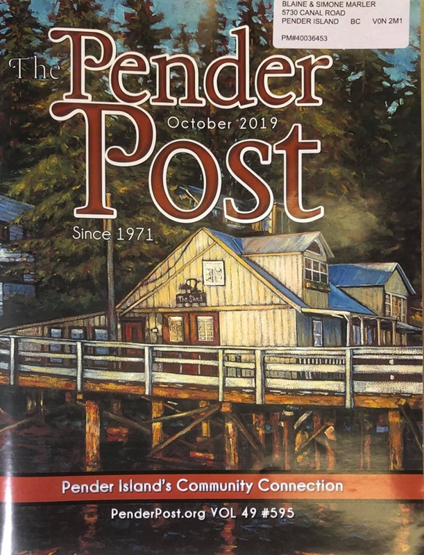 The Pender Post, October 2019; Pender Post Society; 2019; 020.0141.0383 ...