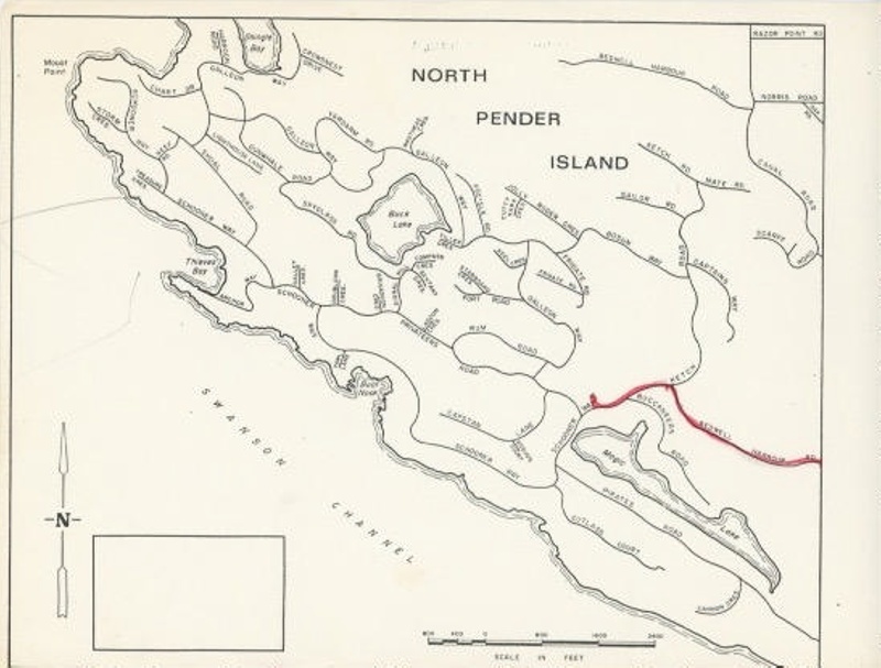 Map of Magic Lake Estates Ltd., North Pender Island; 023.0263.0020 | eHive