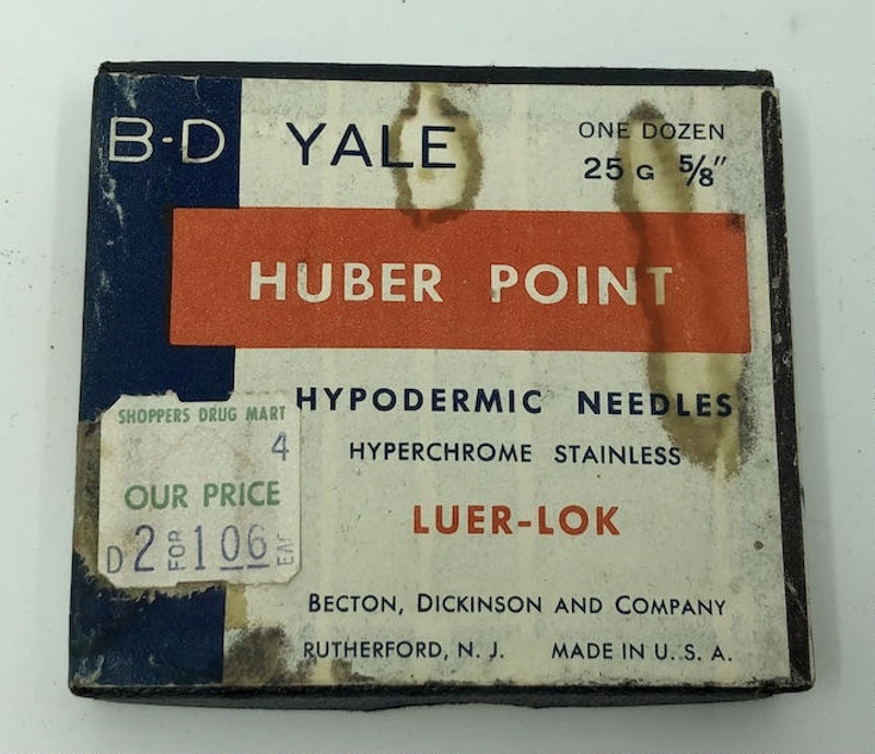 Huber Point Luer Lok Hypodermic Needles; Luer Lok; Possibly 1920s ...