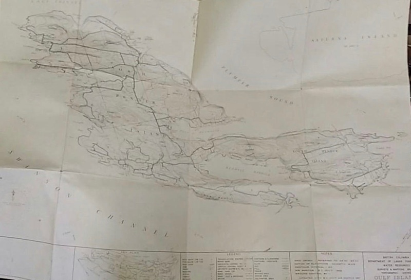 1969 Pender Island Map; 018.0124.0001 | eHive
