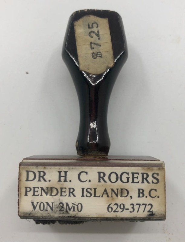 Dr. H.C. Rogers' Signature Stamp; 1969 - 1979; 023.0075.0001 | eHive