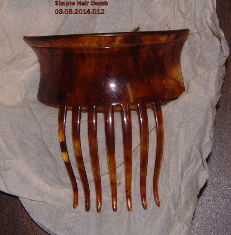 Turtle shell hair comb; 03.08.2014.012 | eHive