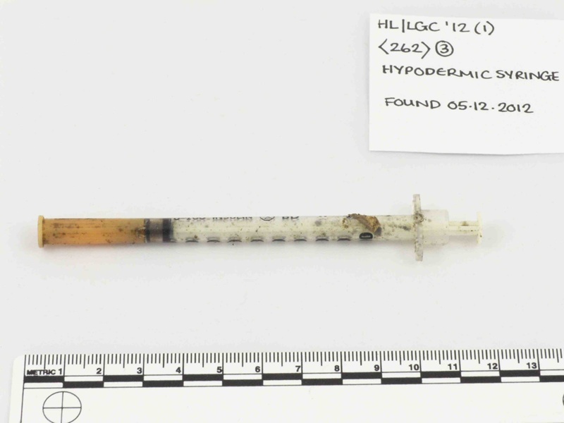 Hypodermic syringe with cap; 262 | eHive