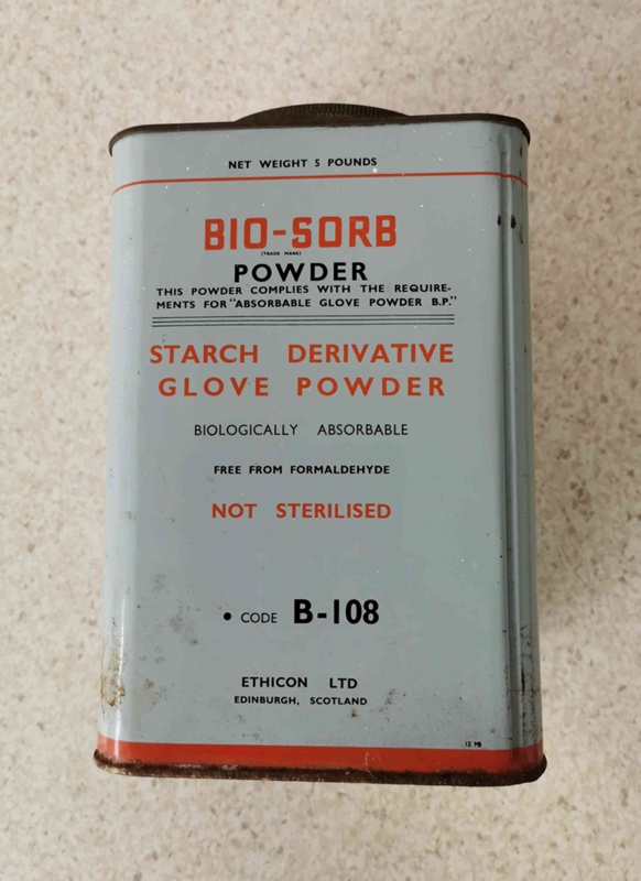 Bio-Sorb Powder Tin; Ethicon Ltd; 1940s; FHR_01192 | eHive