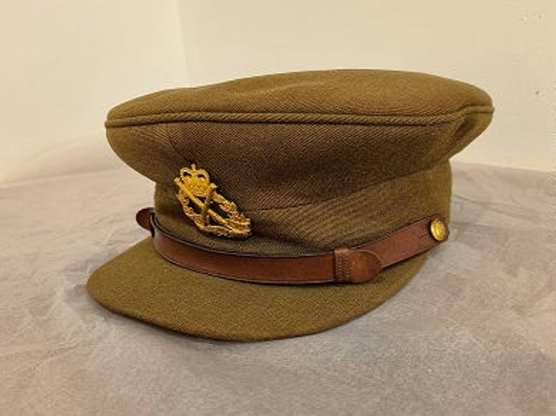Australian Army Infantry Force Officers Uniform Peaked Cap; 1940s; FHR ...