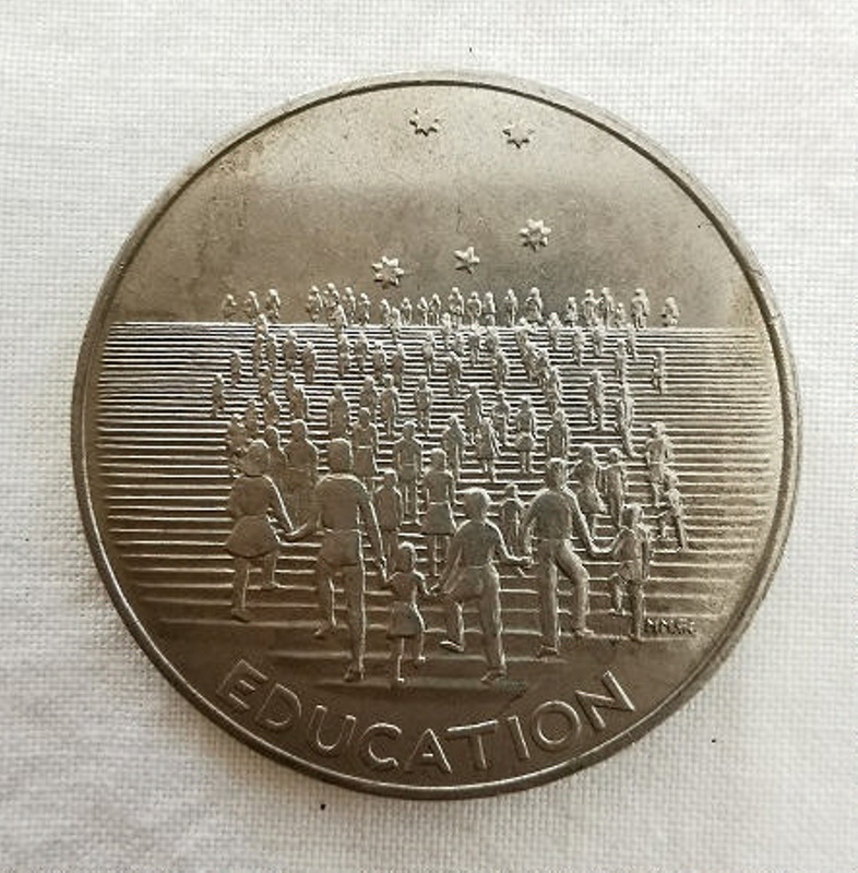 Medallion - Australian Education Bicentenary 1788-1988; Australian ...