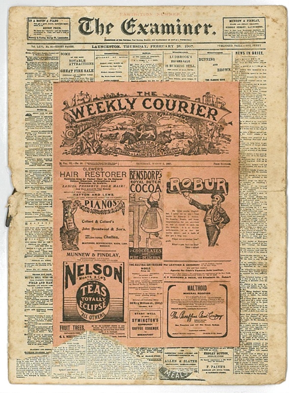 The Weekly Courier and Examiner , minature edition; The Examiner ...