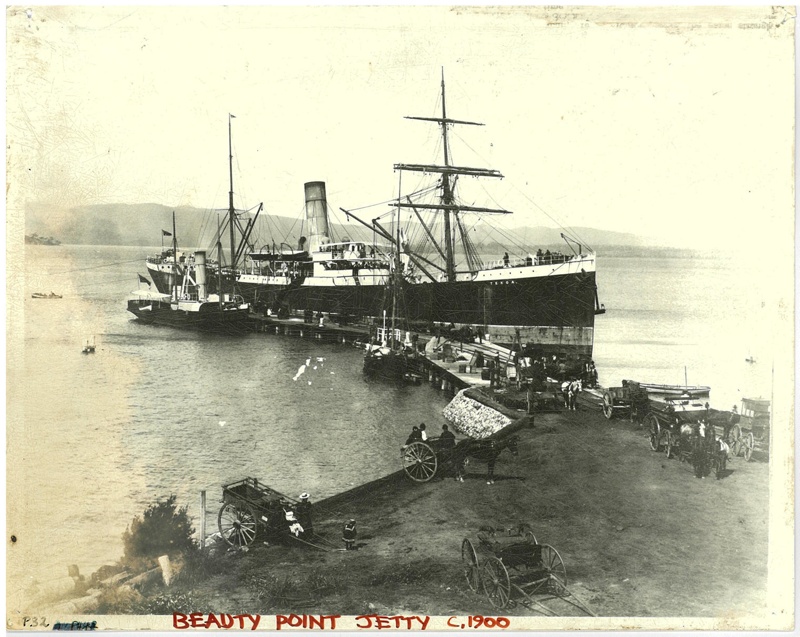 Beauty Point wharf; c. 1900; BMHC_10809 | eHive