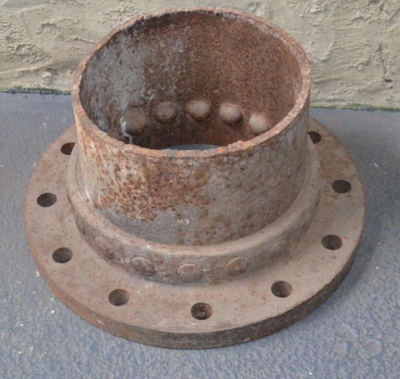 Pipe and flange; unknown; late 19th - early 20th Centuries; BMHC_17320 ...