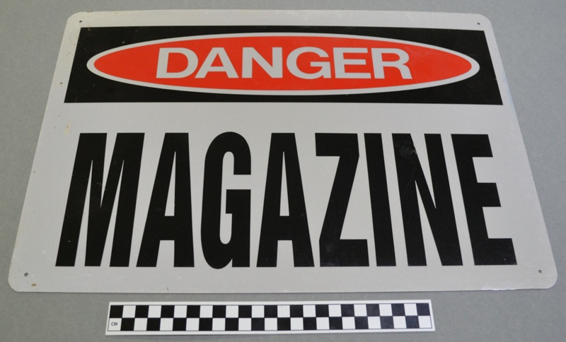 Precautionary sign; unknown; c. 2005; BMHC_17438 | eHive