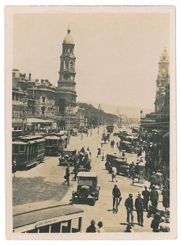 King William Street, Adelaide, South Australia; Rose Stereograph Co.; c ...