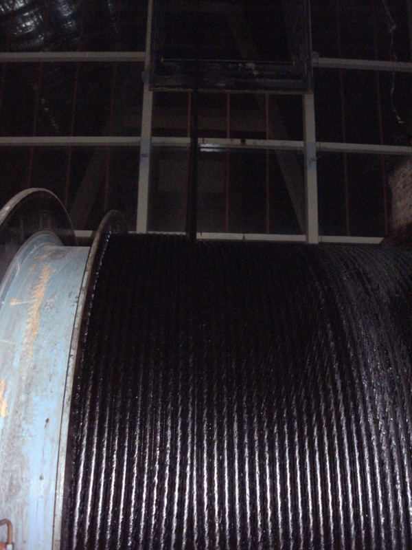 Winder cable and drum, Beaconsfield Gold Mine; Clark, Cyril; 2012; BMHC ...