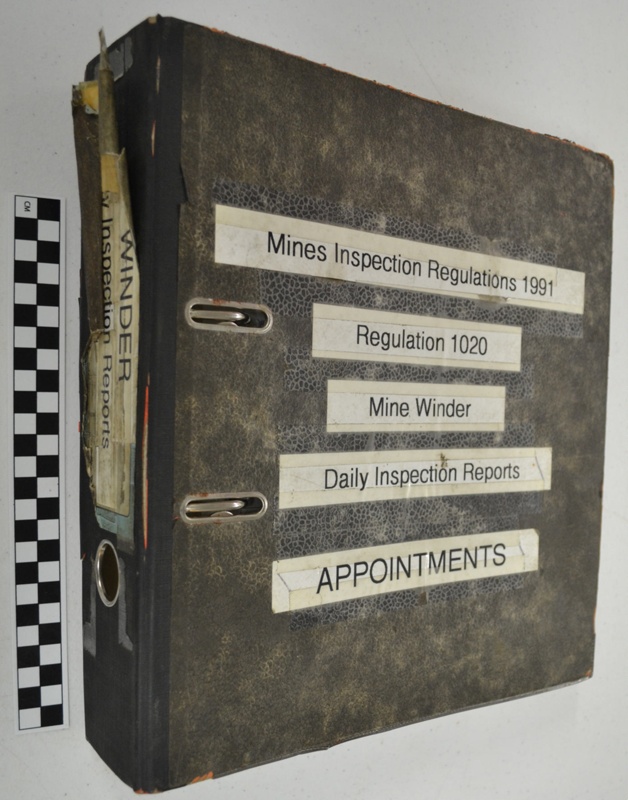 Winder inspection reports; Beaconsfield Mine Joint Venture (BMJV); 31 ...