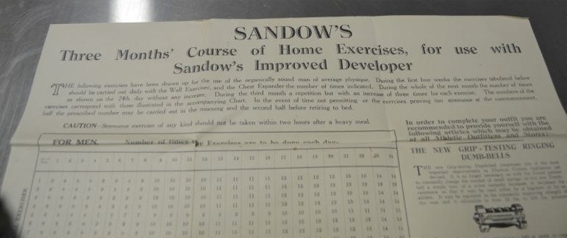 Sandow's three months' course of home exercises, for use with Sandow's ...