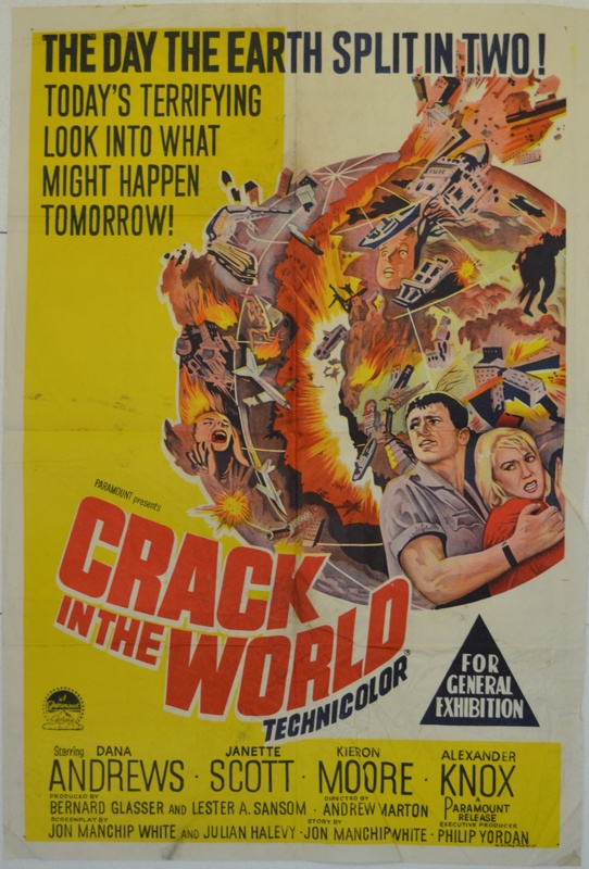 Film poster - Crack in the World; W Schey Poster Co.; 1965; GSM_00687 ...