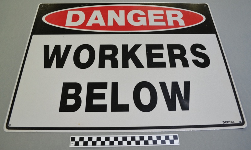 Precautionary sign; DCPTas; c. 2005; BMHC_17425 | eHive