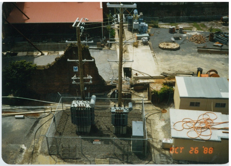 Part of the mine yard, Beaconsfield Gold Mine; unknown; 26-08-1988 ...