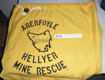 Aberfoyle Hellyer Mine Rescue bag; c. 2010; BMHC_11772 | eHive