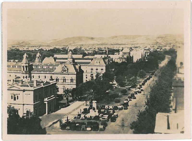 North Terrace, Adelaide, South Australia; Rose Stereograph Co.; c. 1930 ...
