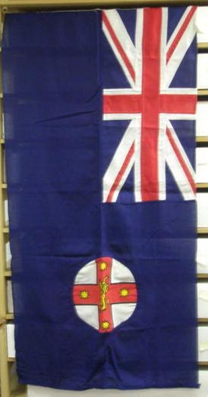State flag, New South Wales, fabric; 2014.308.1 | eHive State flag, New South Wales, fabric; 2014.308.1 | eHive