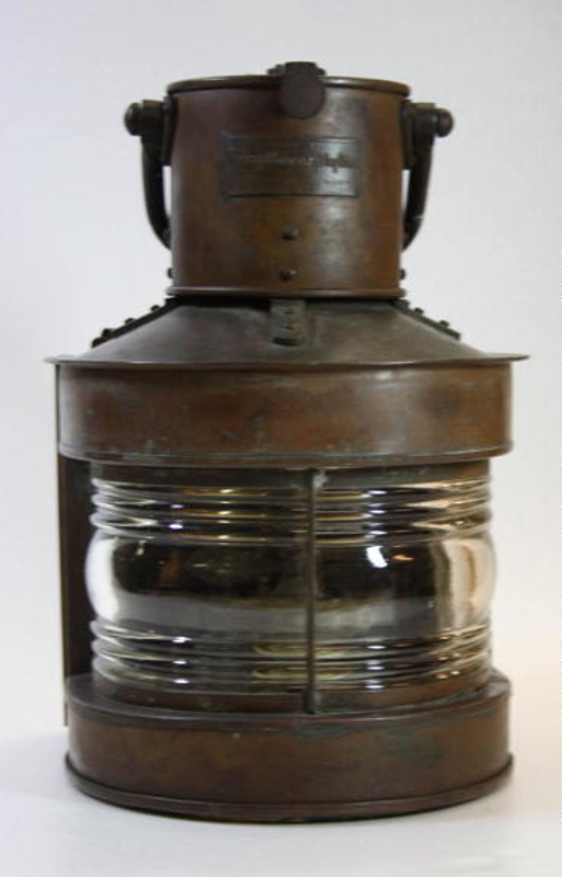 Ferry lamp, copper/brass/glass; Kempthorne Pty Ltd; 1944; 983.4.3 | eHive