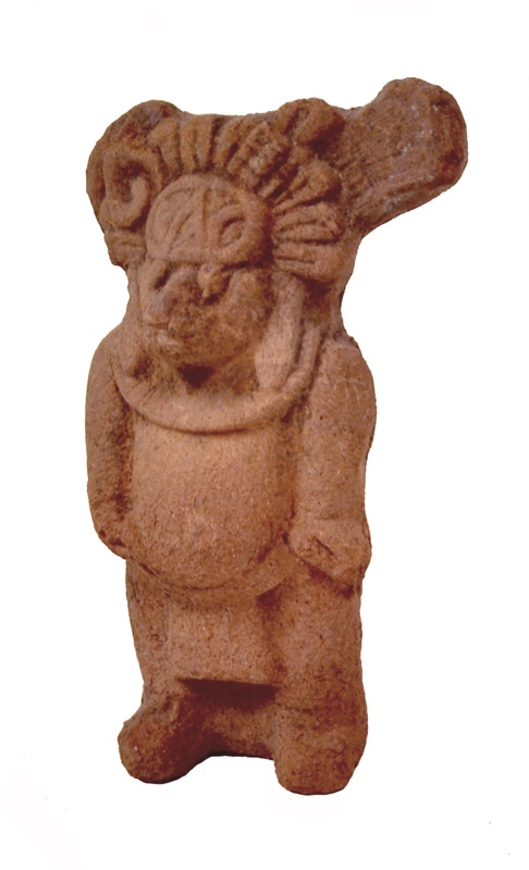 Whistle in the form of a Standing Figure; Pre-Columbian, Mesoamerican ...